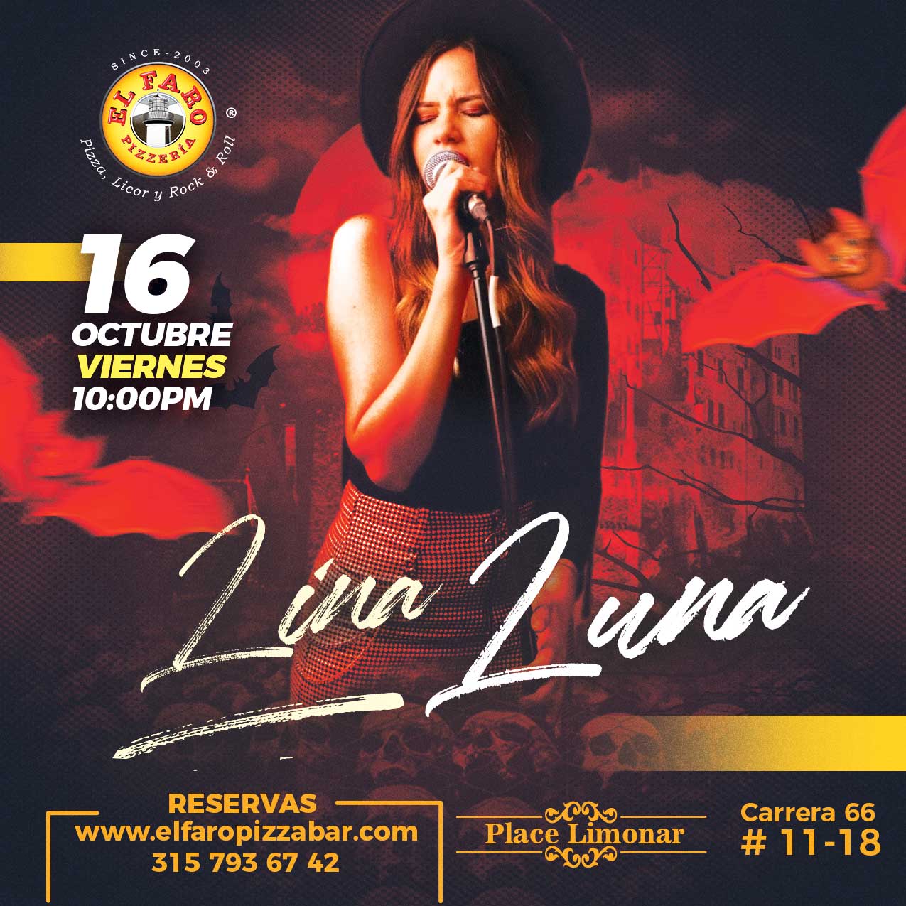 Lina Luna Live 16 de Octubre | El Faro